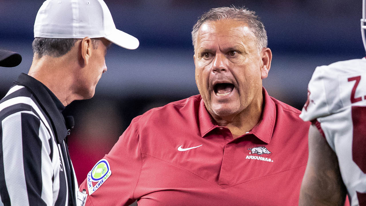 Hogs coach Sam Pittman's complete Monday press conference » Hit That ...