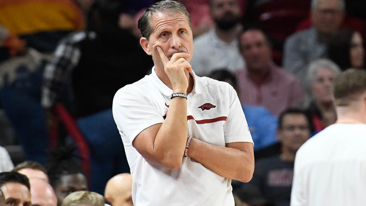 Razorbacks coach Eric Musselman previews San Jose State » Hit That Line ...
