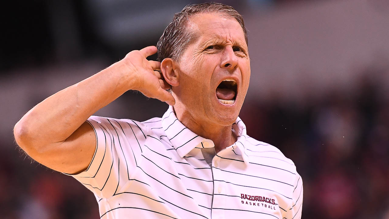 Razorbacks coach Eric Musselman on facing UNC-Ashville on Wednesday ...