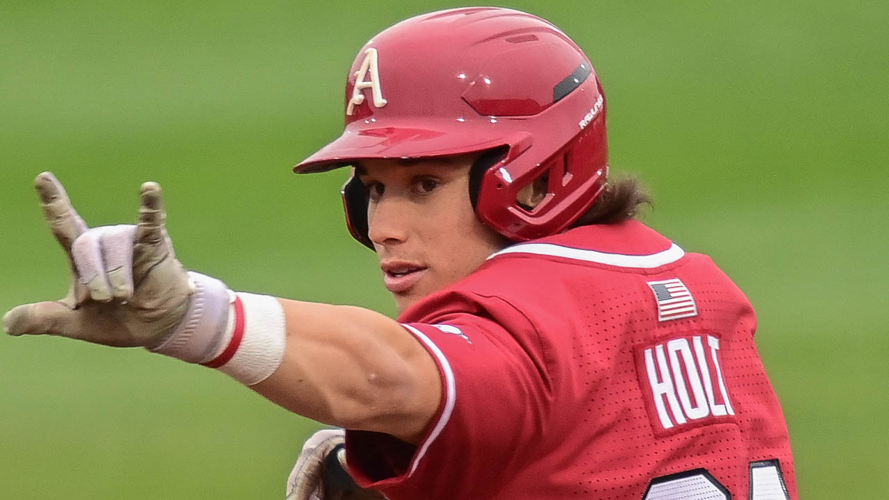 Grant Hall looking at Razorbacks Peyton Holt's emergence at second ...