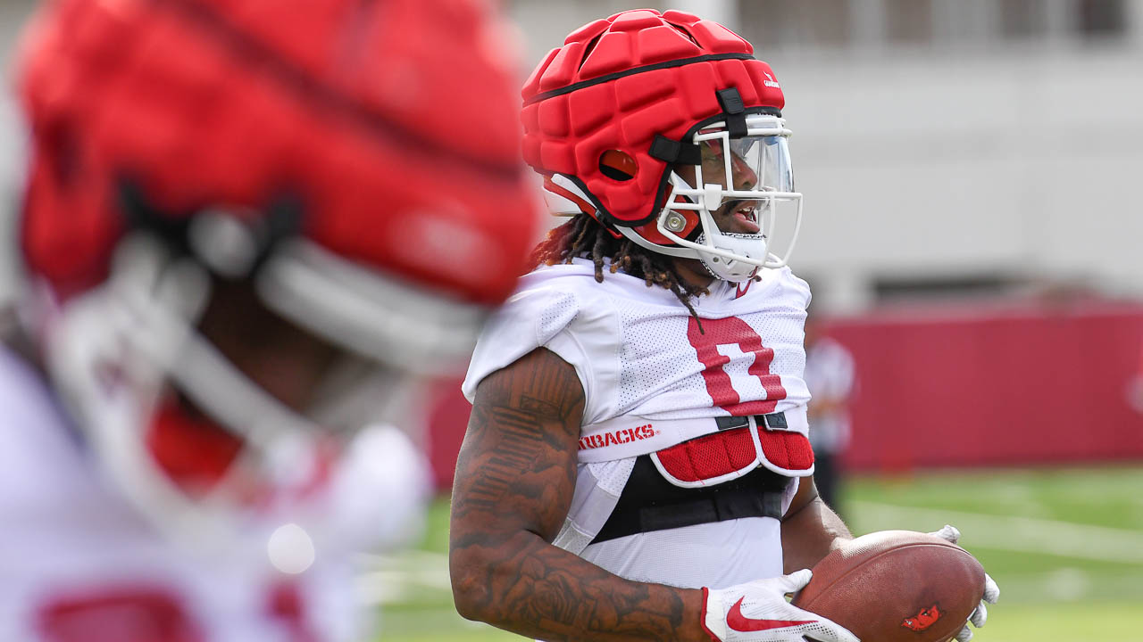 Hogs' AJ Green, Rocket Sanders after Saturday morning practice » Hit ...