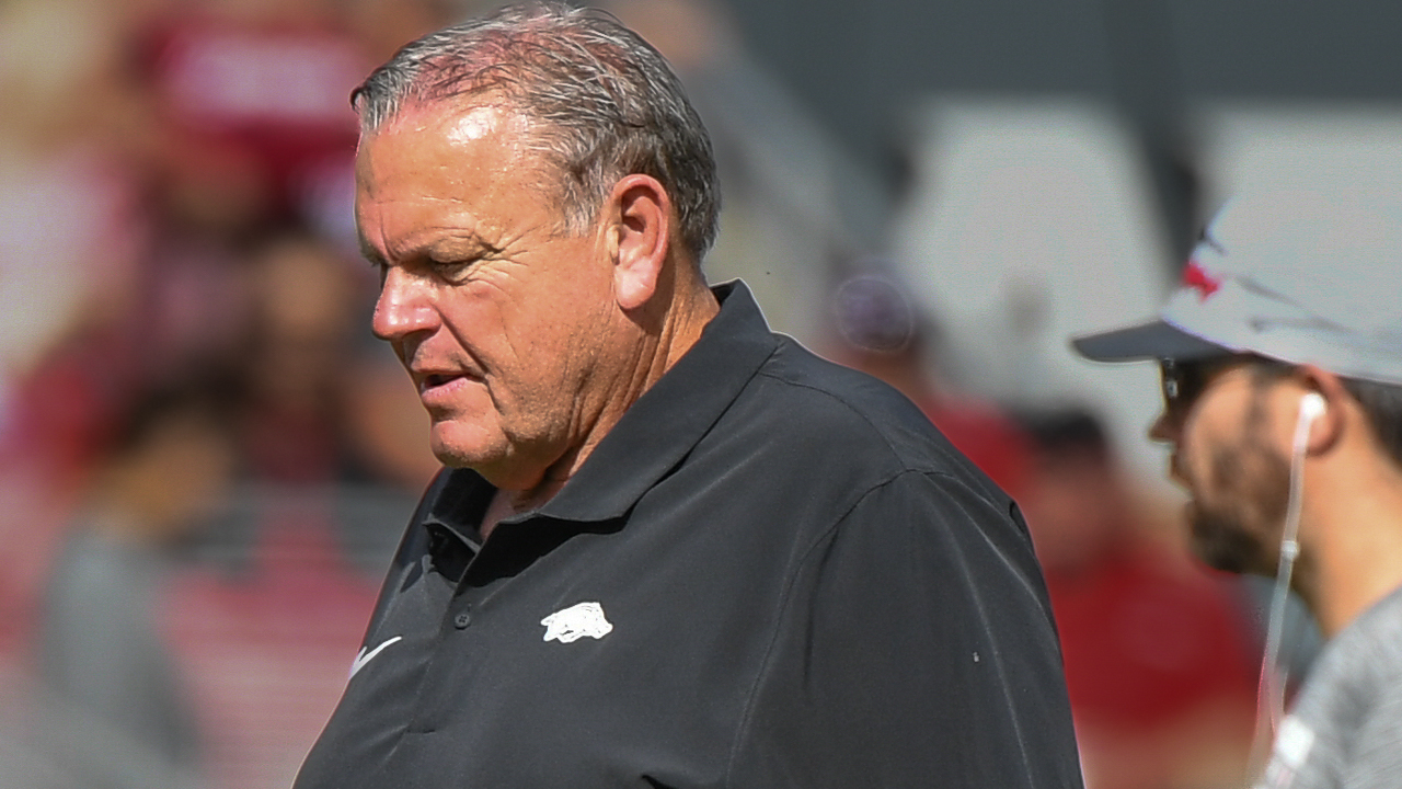 Razorbacks' coach Sam Pittman on decision to fire Dan Enos » Hit That ...