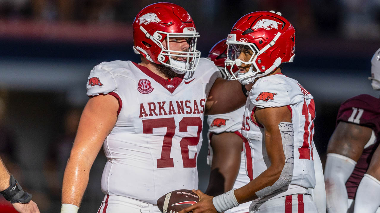 Hogs' offensive players on getting ready for Vols' highly-ranked ...