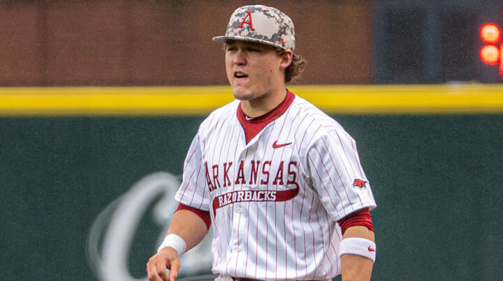 Hogs thrash Mizzou in first game of series in cold, drizzly weather at ...