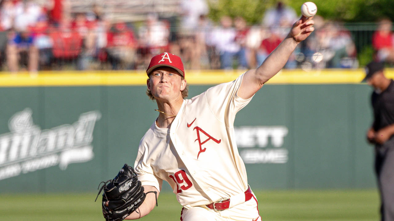 Second straight shutout by Hogs with pitching by committee downs ...