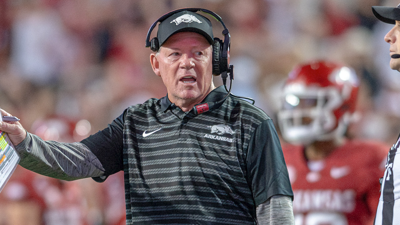 Razorbacks interim coach Bobby Petrino's Monday press conference on ...